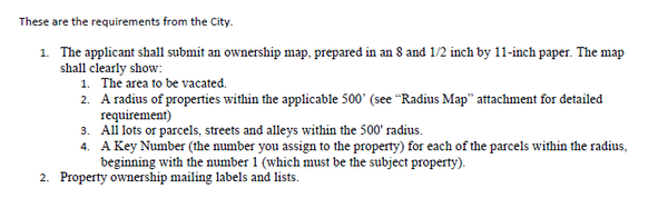 City of Sacramento 500' Radius Map, Property ownership mailing labels ...